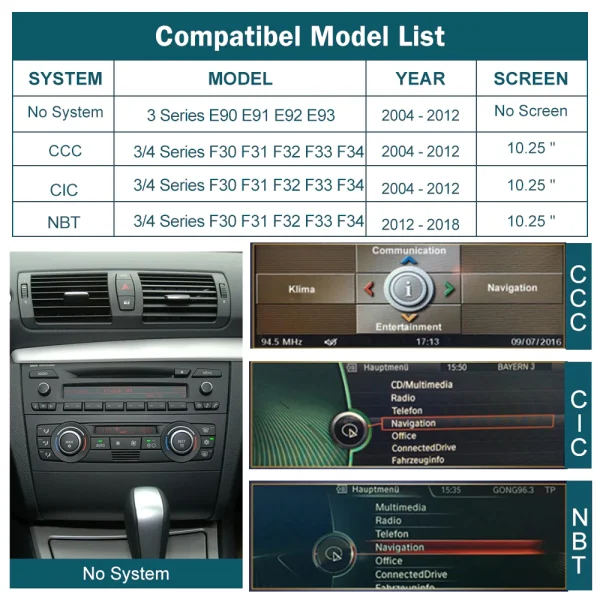 Linux Screens for BMW - BMW Wireless CarPlay & Multimedia Video Box